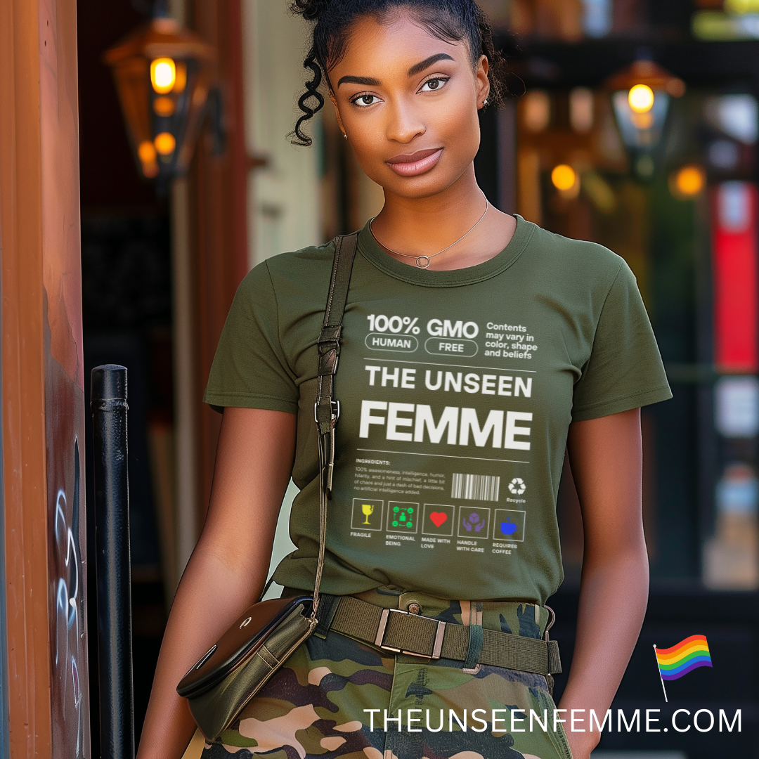 100% FEMME Premium Short Sleeve T-Shirt – The Unseen Femme